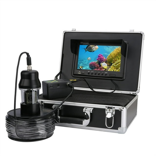 9 Inch DVR Recorder Underwater Fishing Video Camera Fish Finder 38 LEDs ...