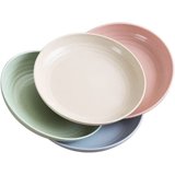 9 Inch Dinner Plates, STONCEL Unbreakable Pizza Plates, Set of 4 ...