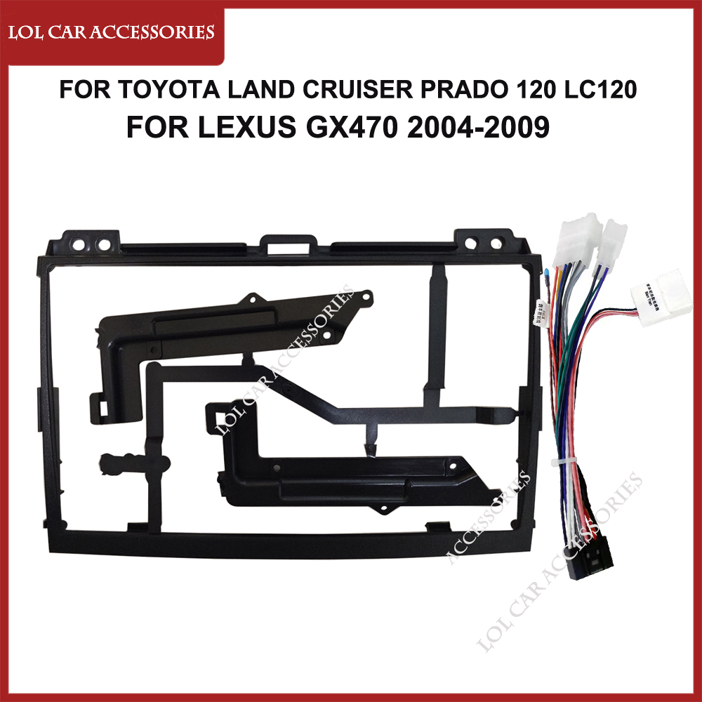 9 Inch Fascia For Toyota Land Cruiser Prado 120 LC120 Lexus GX470 Car ...
