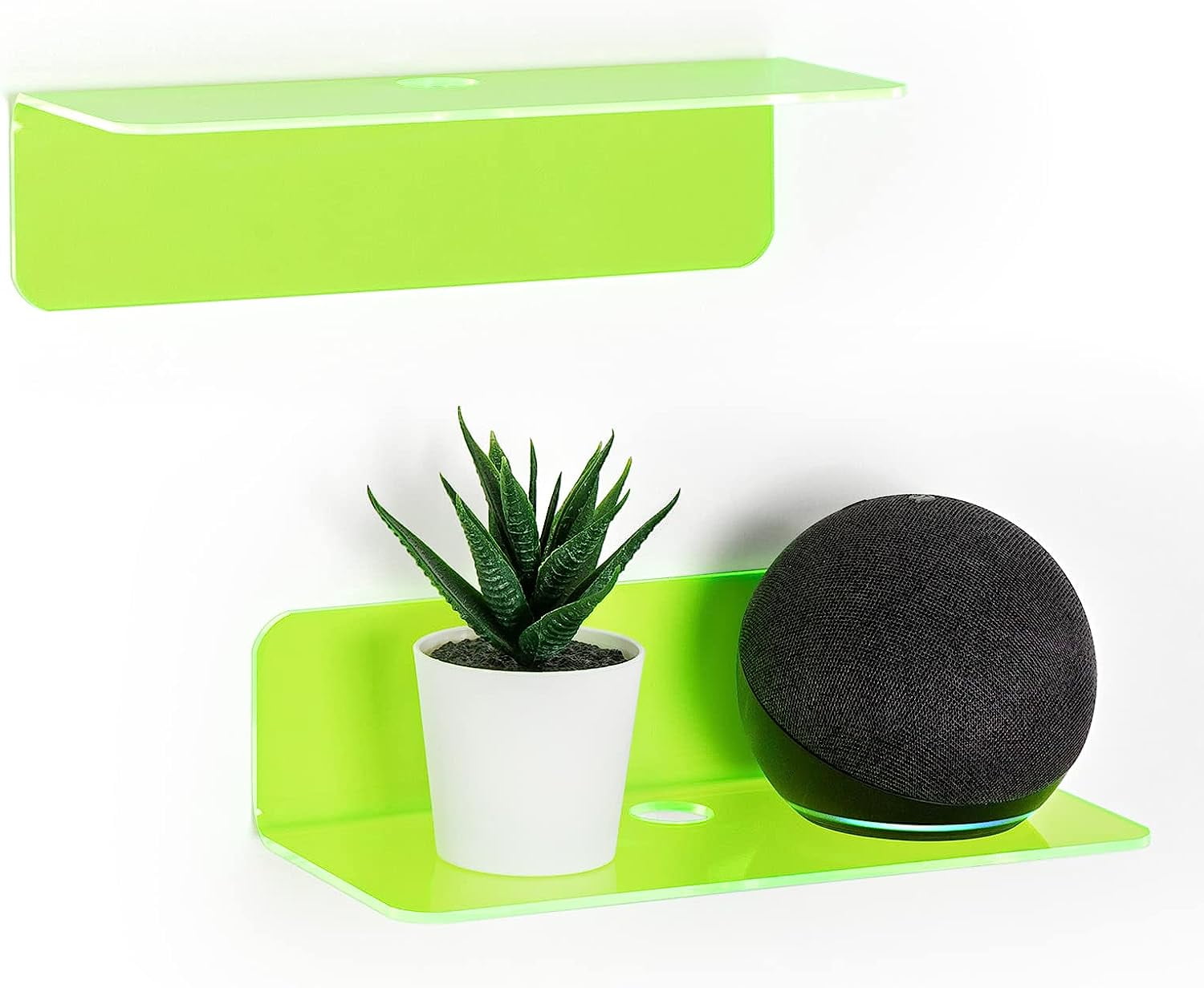 9 Inch Floating Wall Shelves Set of 2 - Personalize Expand Wall Space ...