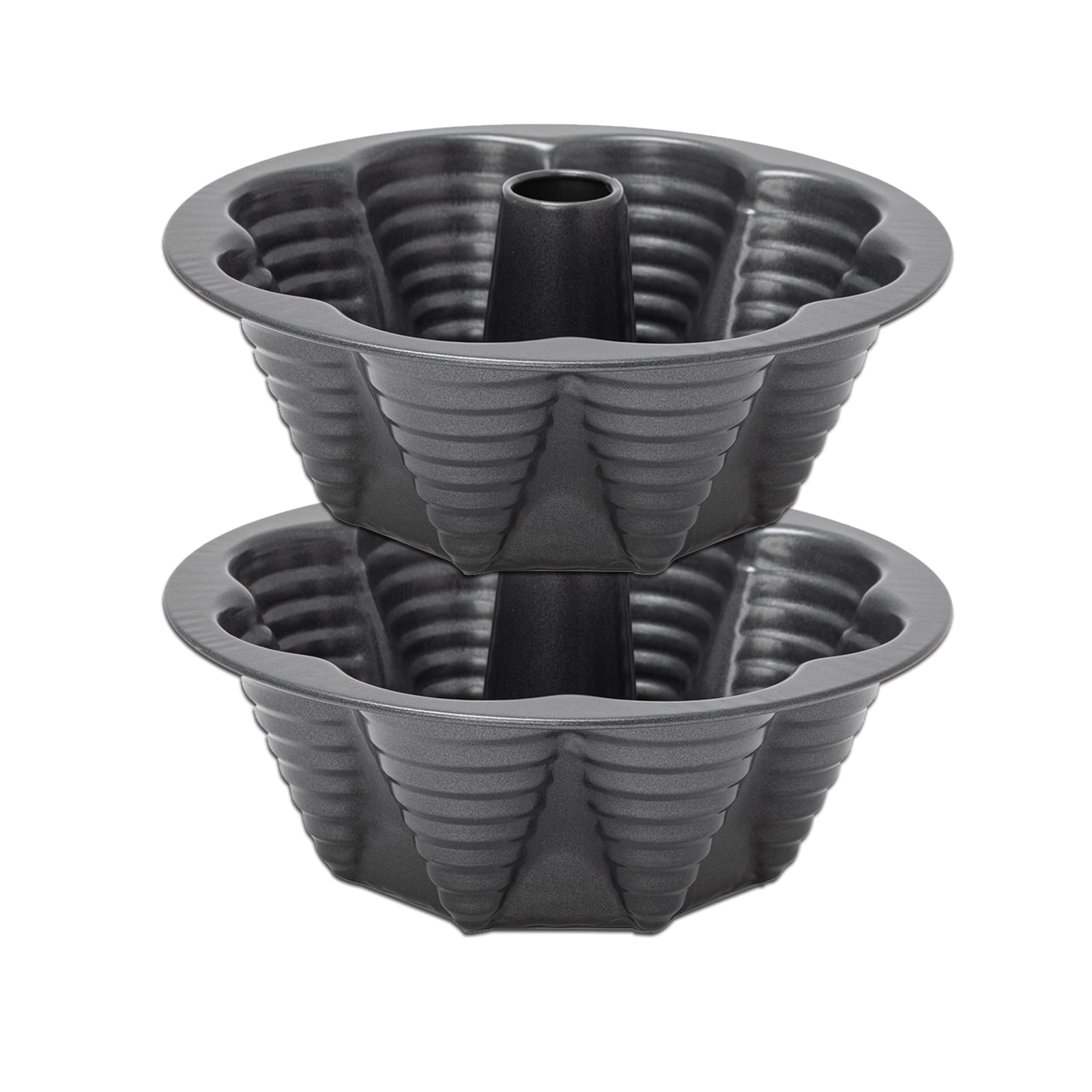 Bakdcore 9 inch Fluted Tube Cake Pans,Non-Stick Cake Pan Heavy Duty ...