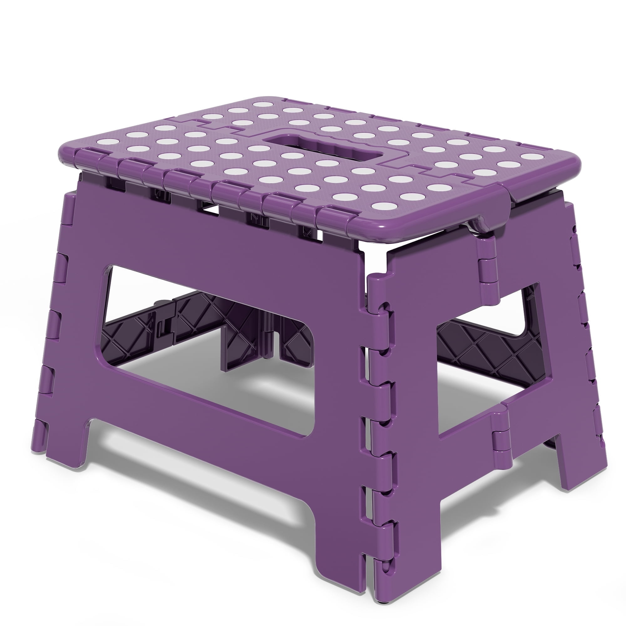 9 Inch Folding Step Stool for Adults Holds Up to 300 lbs, Durable Heavy ...