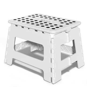 Home Folding Step Stool - Foot Stool with 9 inch Height - Holds up to ...