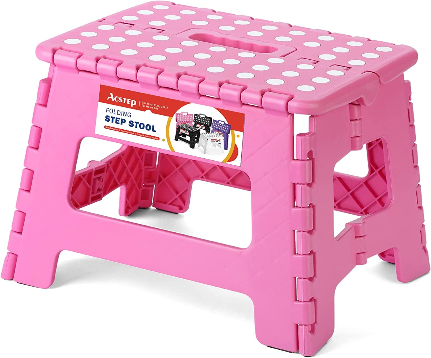 9 Inch Folding Step Stool - The Lightweight Step Stool is Sturdy and ...