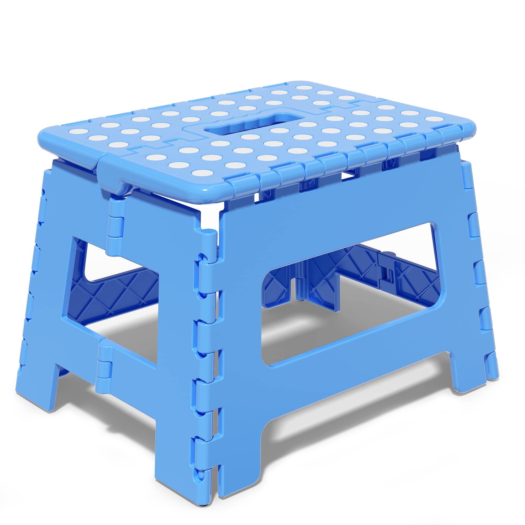 Folding Step Stool 9 Inch for Adults and Kids Holds Up to 300 lbs, Non ...