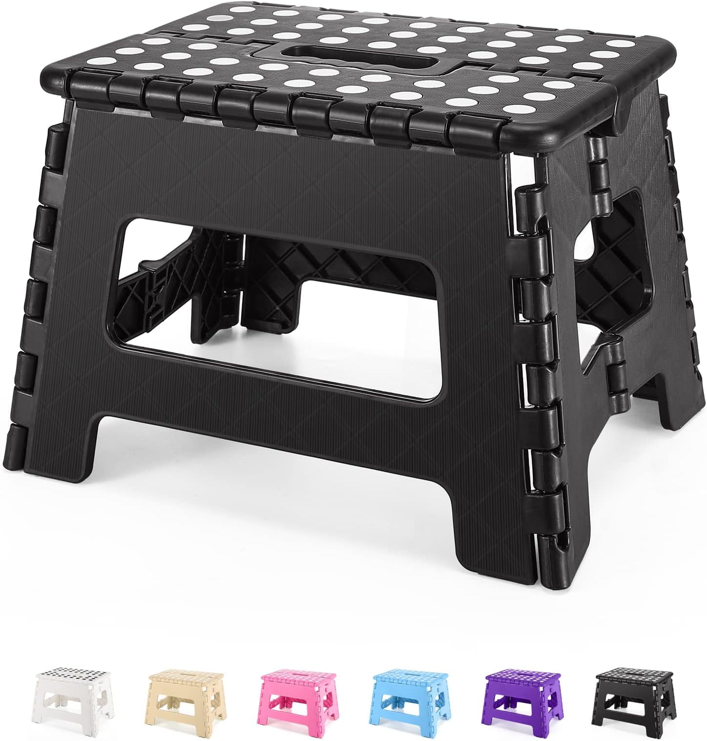 9 Inch Folding Step Stool for and , Collapsible Light-Weight Foot ...