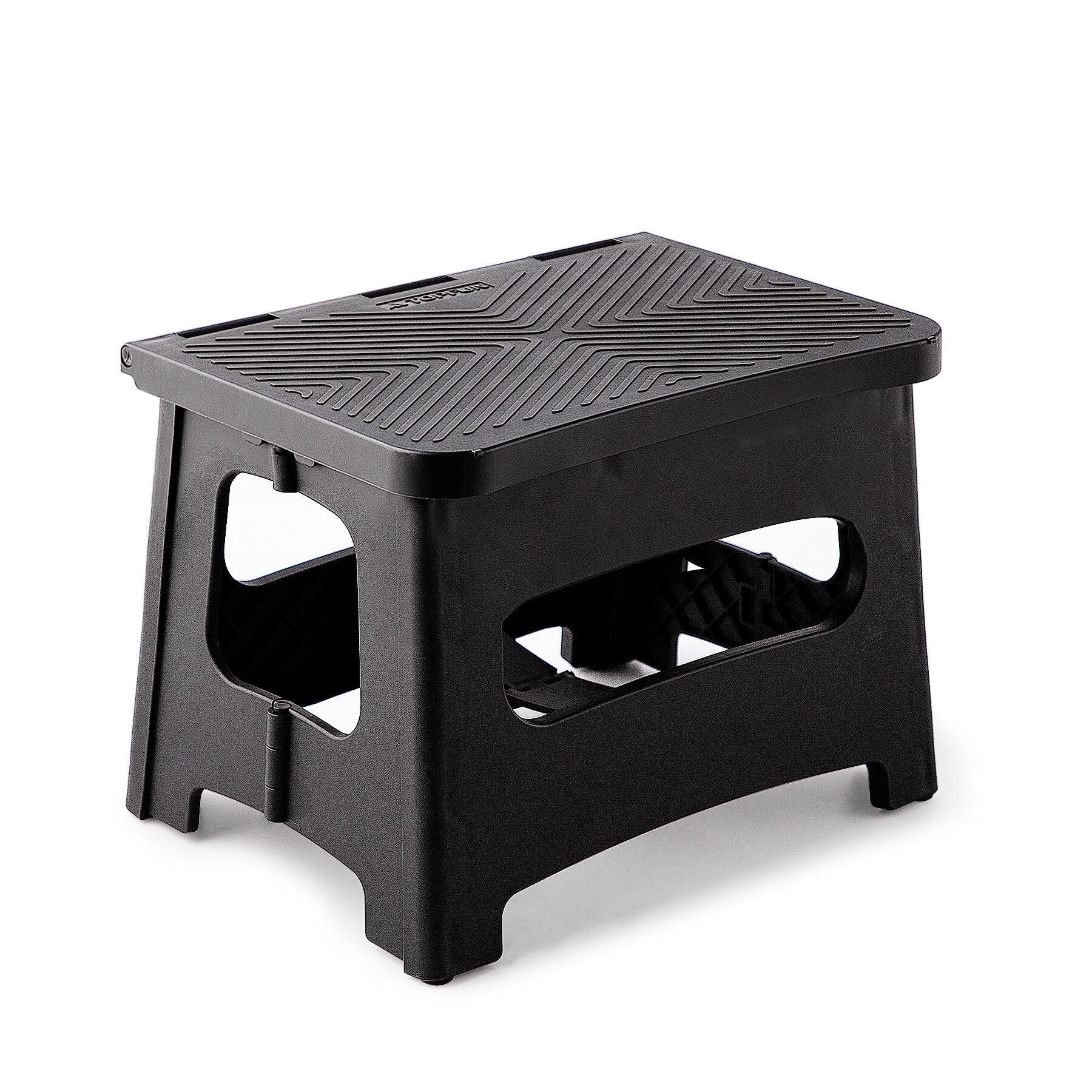 9 Inch Folding Step Stool with Non-Slip Surface - Compact Portable ...