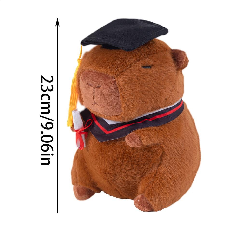 9-Inch Graduate Capybara Plush doll Cute Graduation Hat Capybara ...
