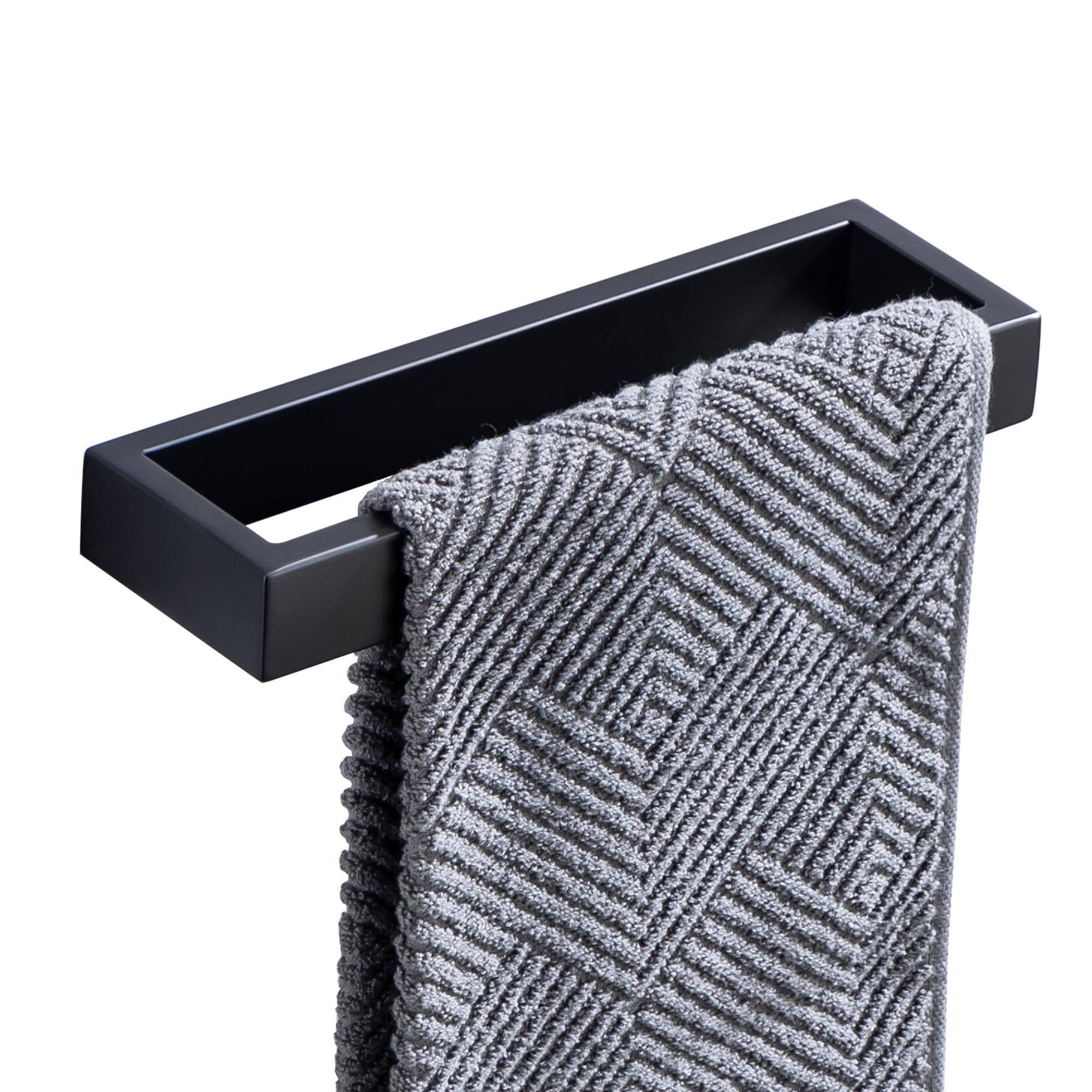 9 Inch Hand Towel Bar Matte Black 1 Pack Bathroom Wall Mount Rack ...