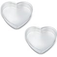 9 Inch Heart Shaped Cake Pan Set of 2, Aluminum,2 Inch Deep, Heat ...
