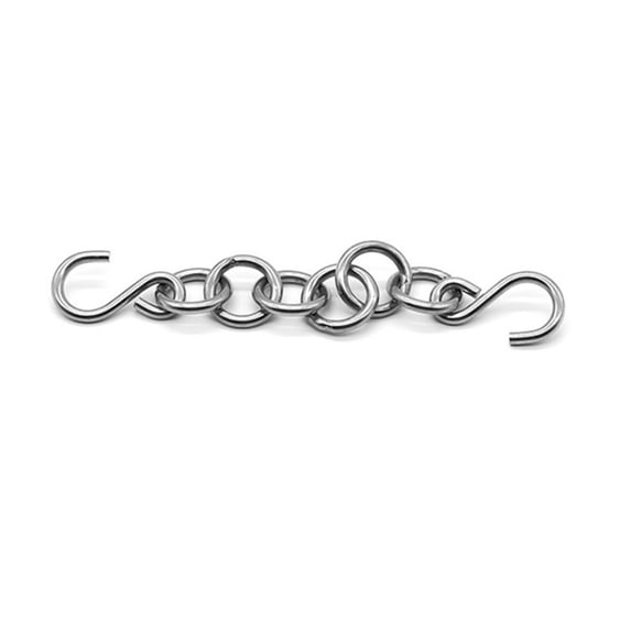 9 Inch Heavy Duty Steel Safety Chain with Hooks, Car Dent Repair Chain ...