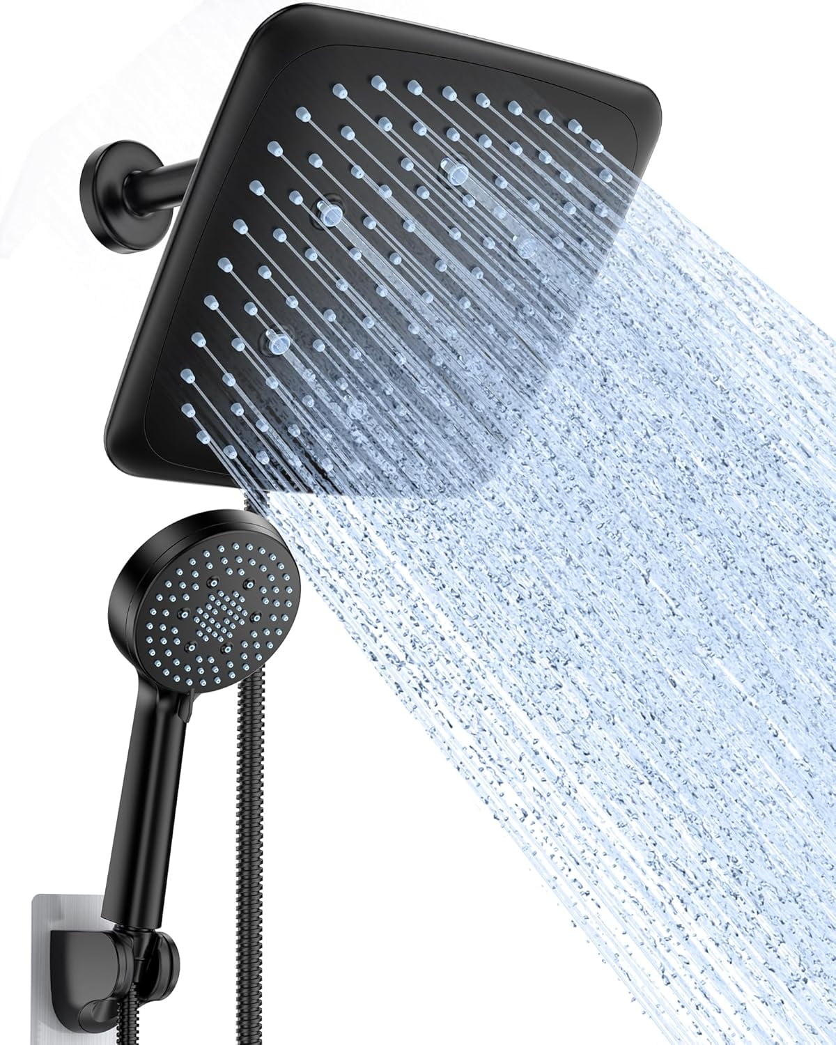 9 Inch High Pressure Rain Shower Heads with 3 Modes and 5 Modes ...