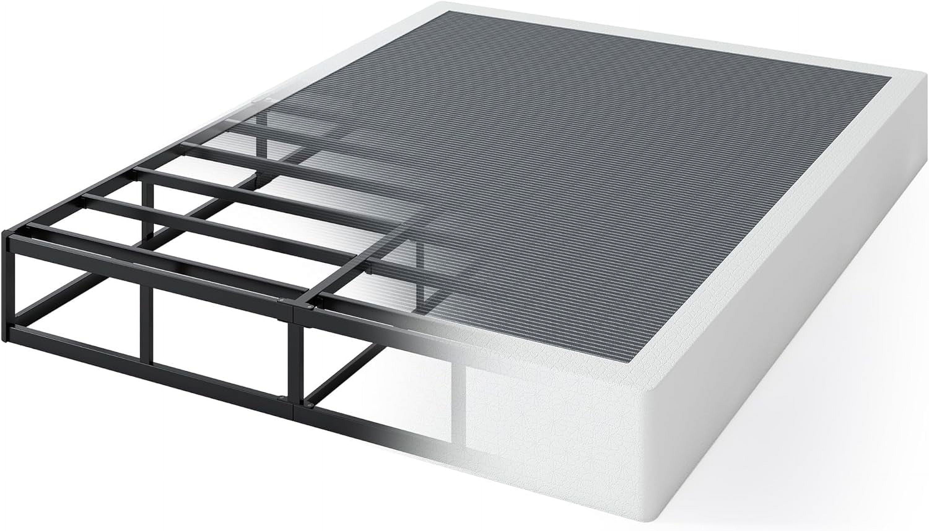 9 Inch High Profile Box Spring, Sturdy Metal Frame Mattress Foundation ...