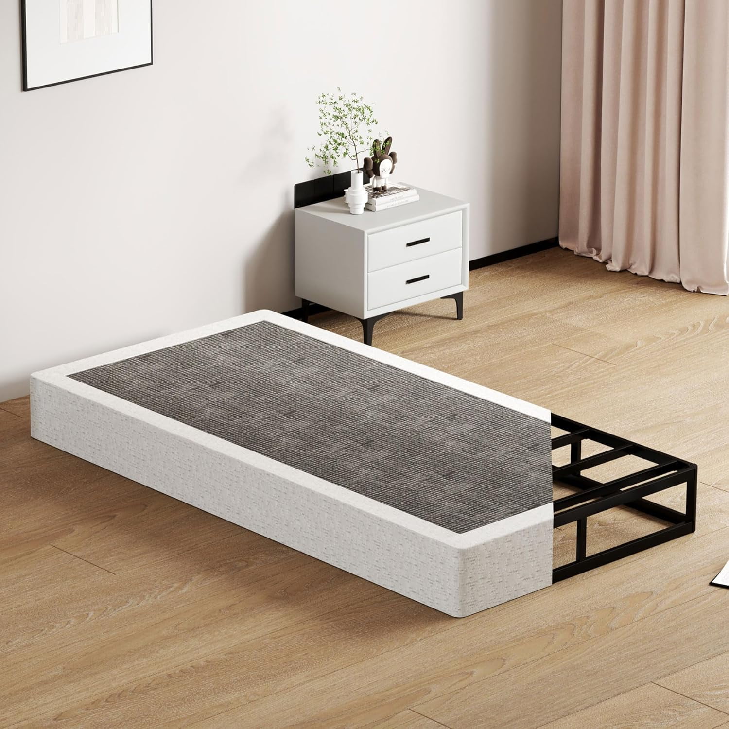 9 Inch High Profile Metal Box Spring for Twin Size Bed - Heavy Duty ...