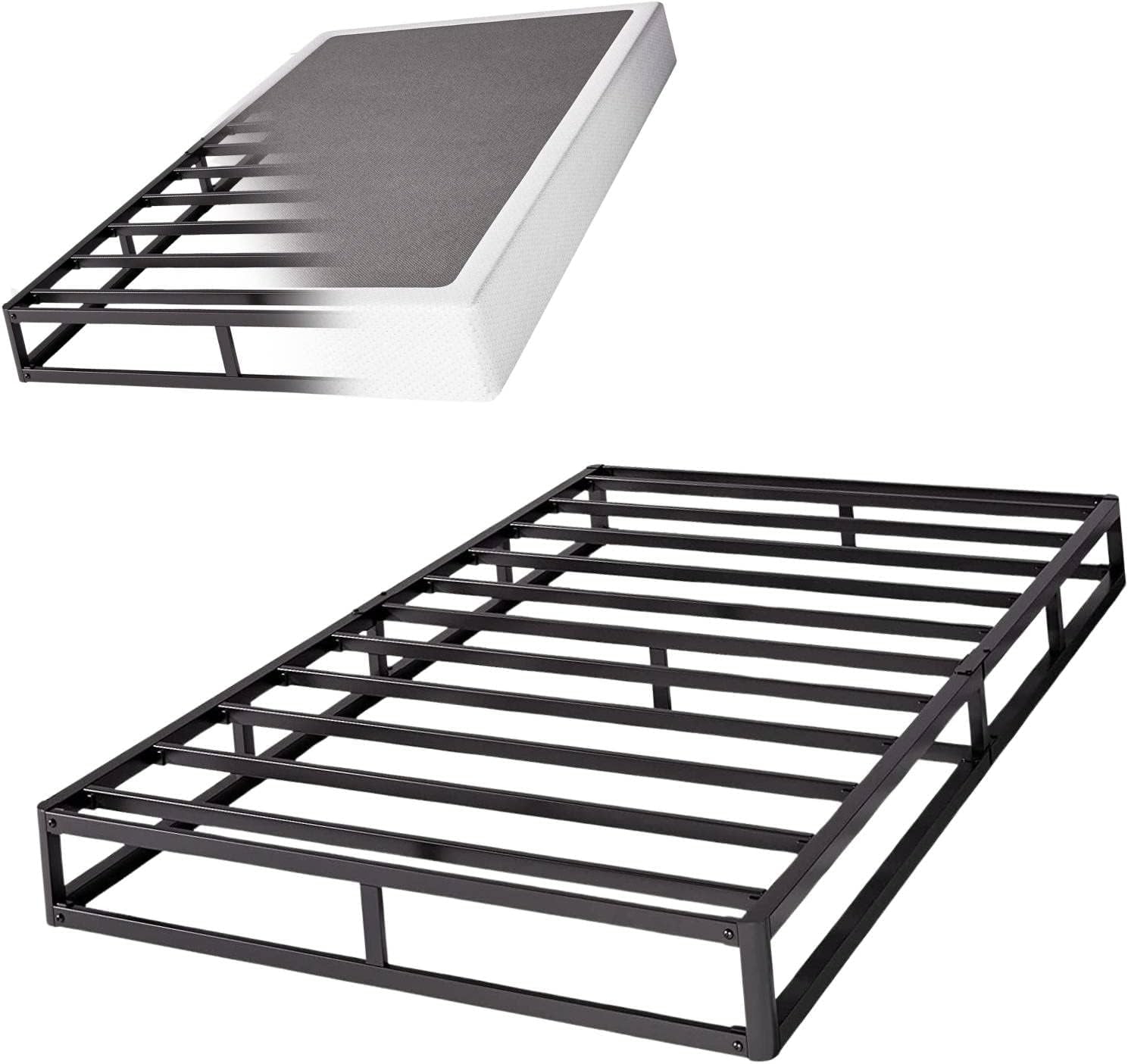 9 Inch High Profile Twin Box Spring Strong Metal Frame Mattress ...