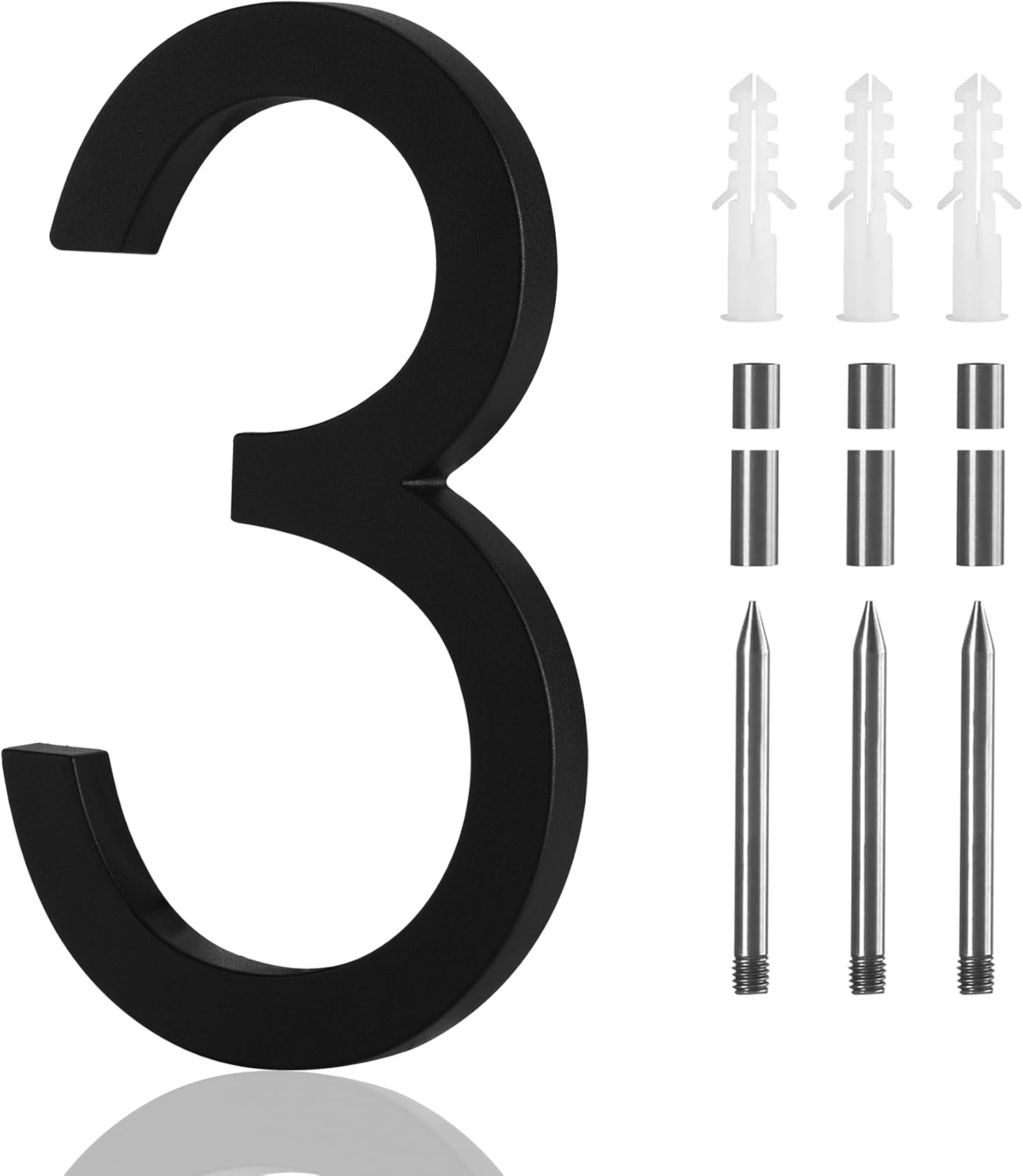 9 Inch House Numbers For Outside Modern,Metal Large Address Numbers For ...