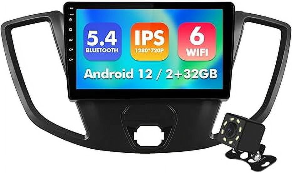 9 Inch IPS Touchscreen Android 12 Car Stereo for Ford Transit 2013-2019 ...