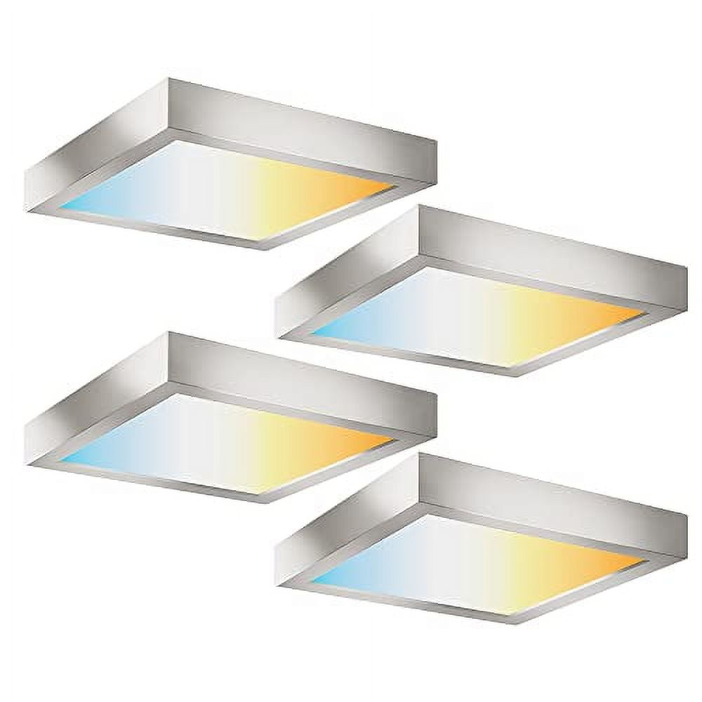 9 Inch LED Flush Mount Square Ceiling Light, Equivalent to 60W 2700K ...