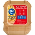 9 Inch Large Air Fryer Liners Disposable, 360 PCS Square Air Fryer ...