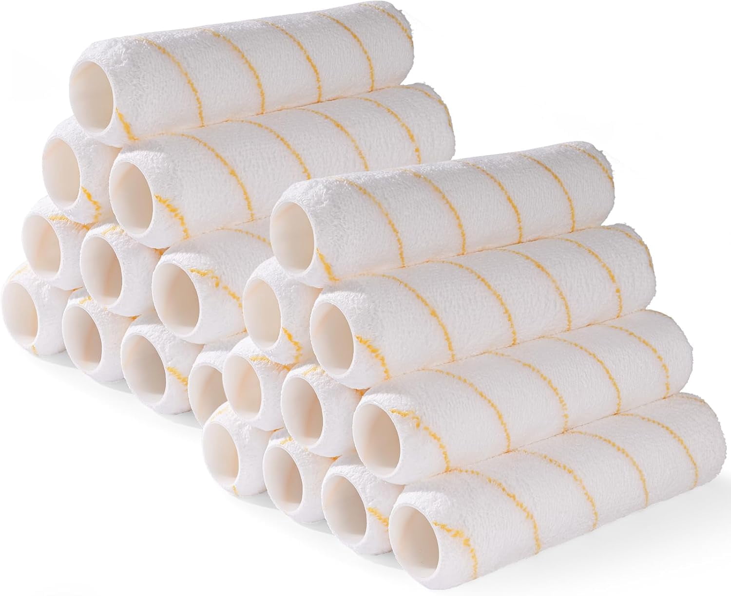9 Inch Microfiber Paint Roller Covers, 20 Pack, Rollers (3/8" Nap), Lar ...