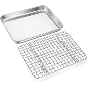 Vesteel 12.5 inch Baking Pan with Rack Set (2 Pans & 2 Racks ...
