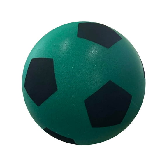 9 Inch Mute Soccer Ball for Indoor Training Green Soft Foam Elastic ...