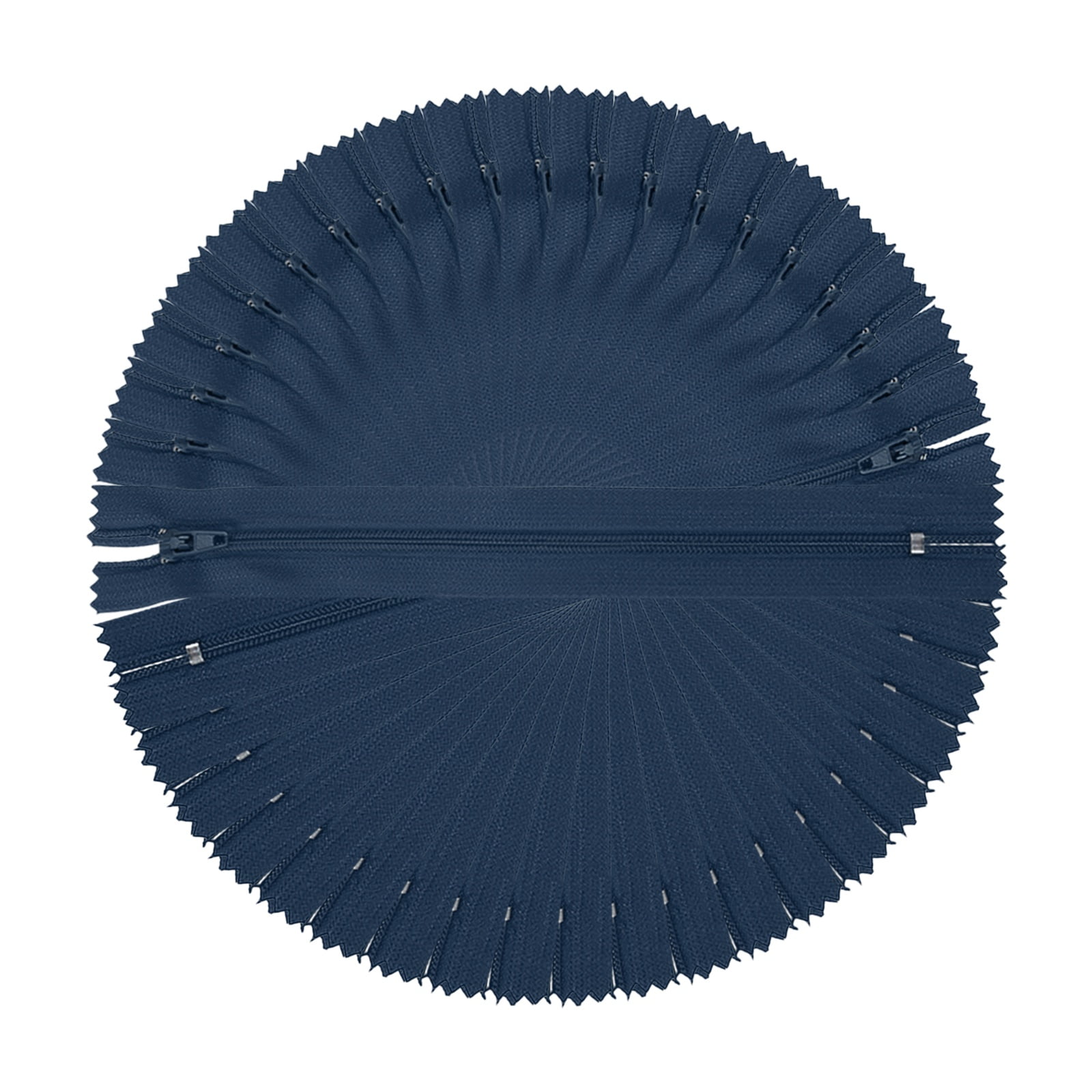 9 Inch Nylon Coil Zippers, #3 Navy Blue Pants Separating Sewing Zippers ...
