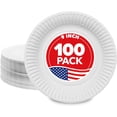 9-Inch Paper Plates Uncoated Everyday Disposable Plates 9" Paper Plate ...