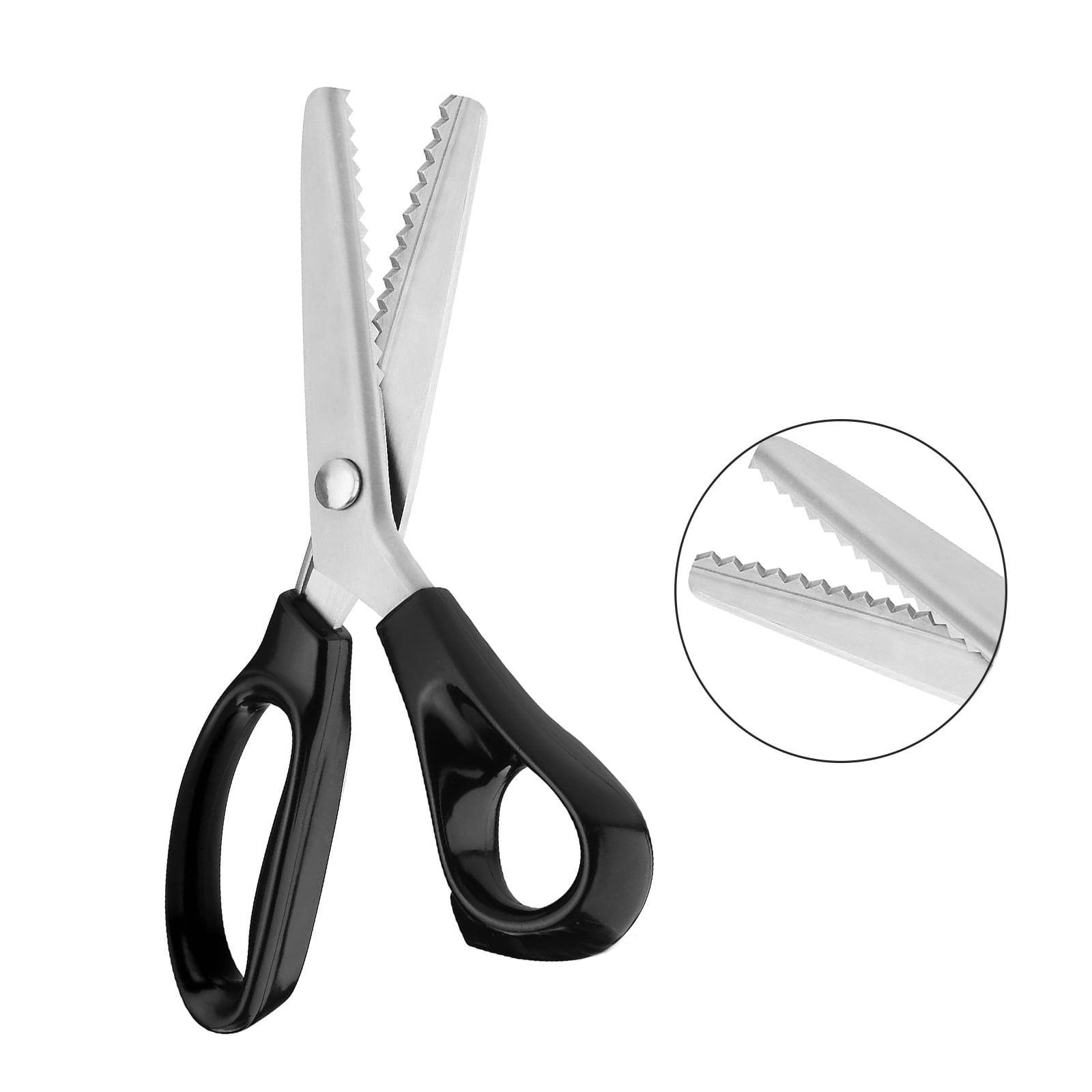 9 Inch Pinking Shears for Fabric, Triangle Zig Zag Scissors, Ergonomic ...