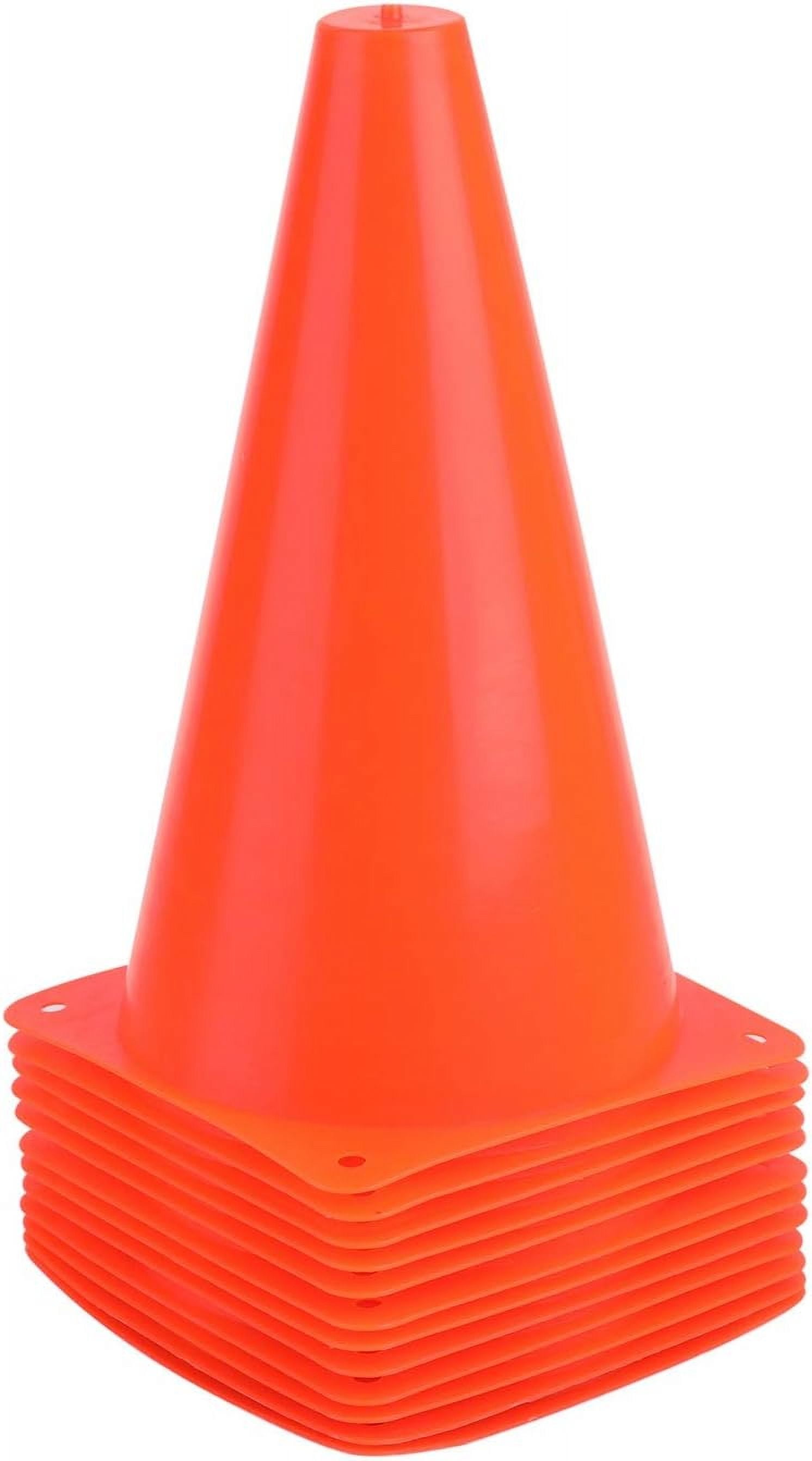 9 Inch Plastic Training Traffic Cones, Sport Cones, Agility Field ...