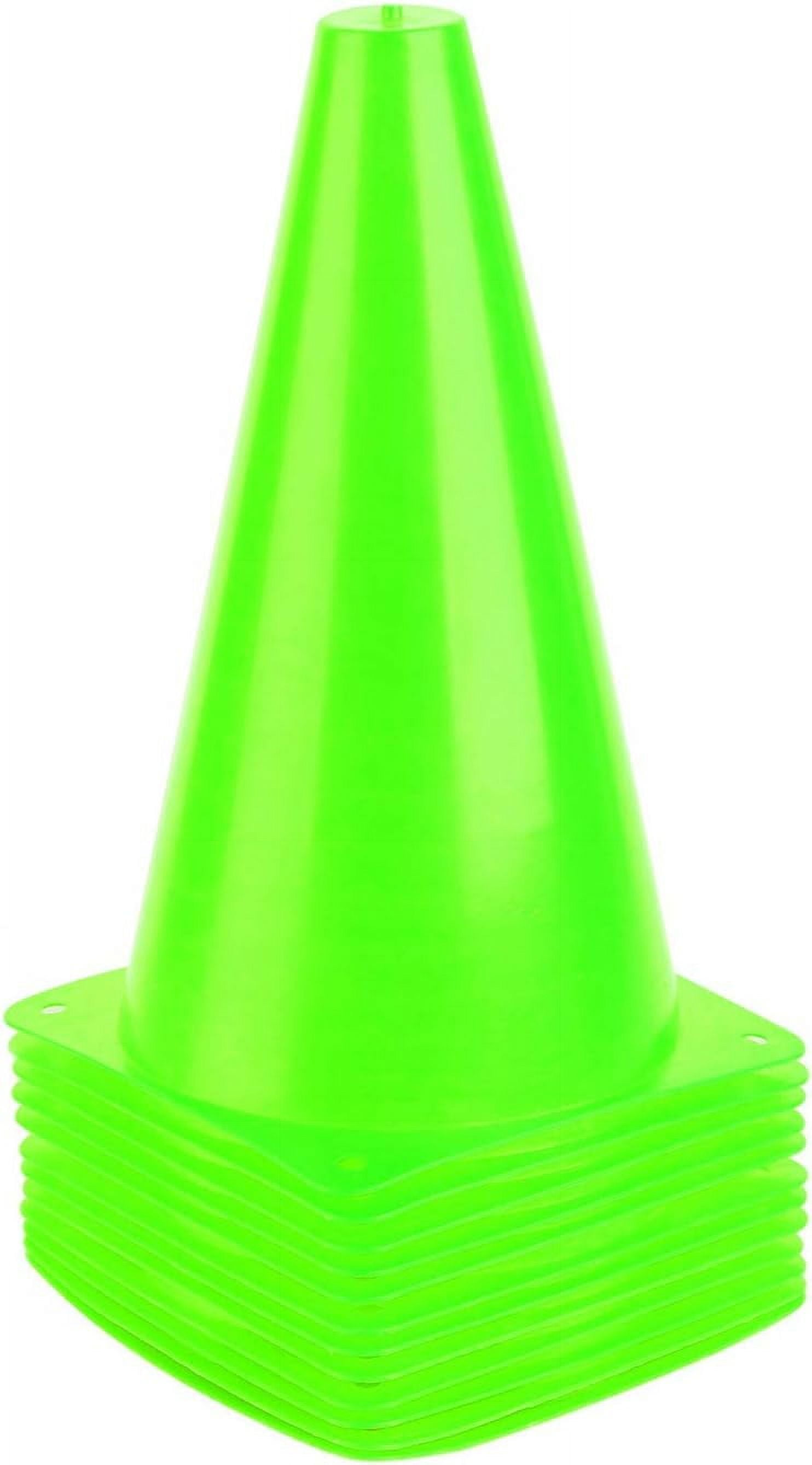 9 Inch Plastic Training Traffic Cones, Sport Cones, Agility Field ...