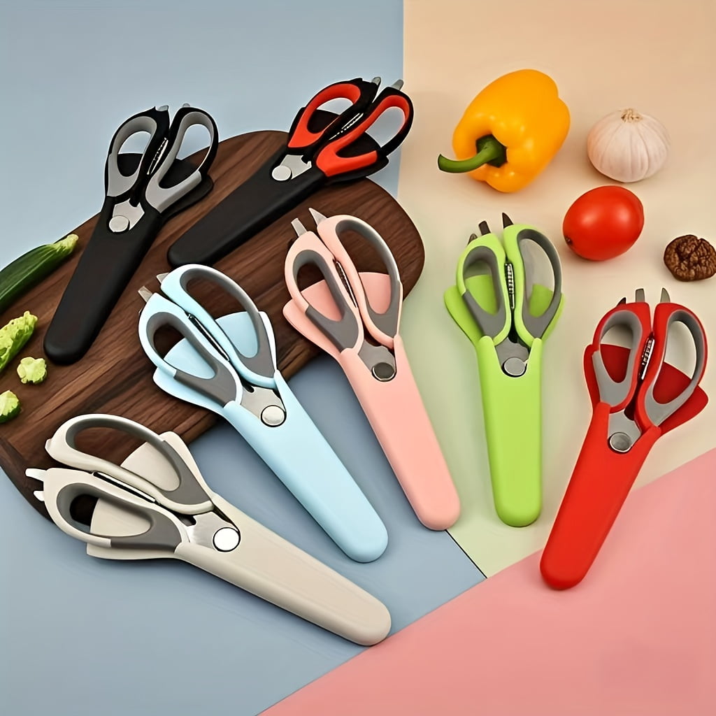 9 Inch Professional Heavy-Duty Kitchen Shears, Multipurpose Stainless ...