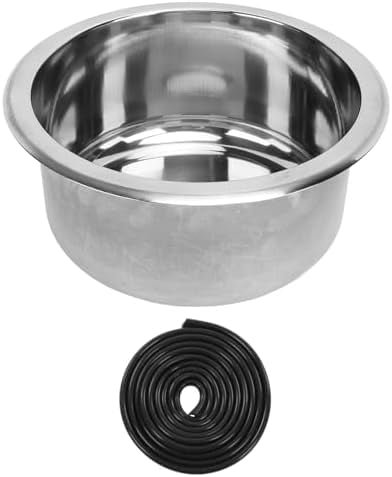 9 Inch RV Kitchen Sink, 304 Stainless Steel Round Sink With 40mm Drain ...