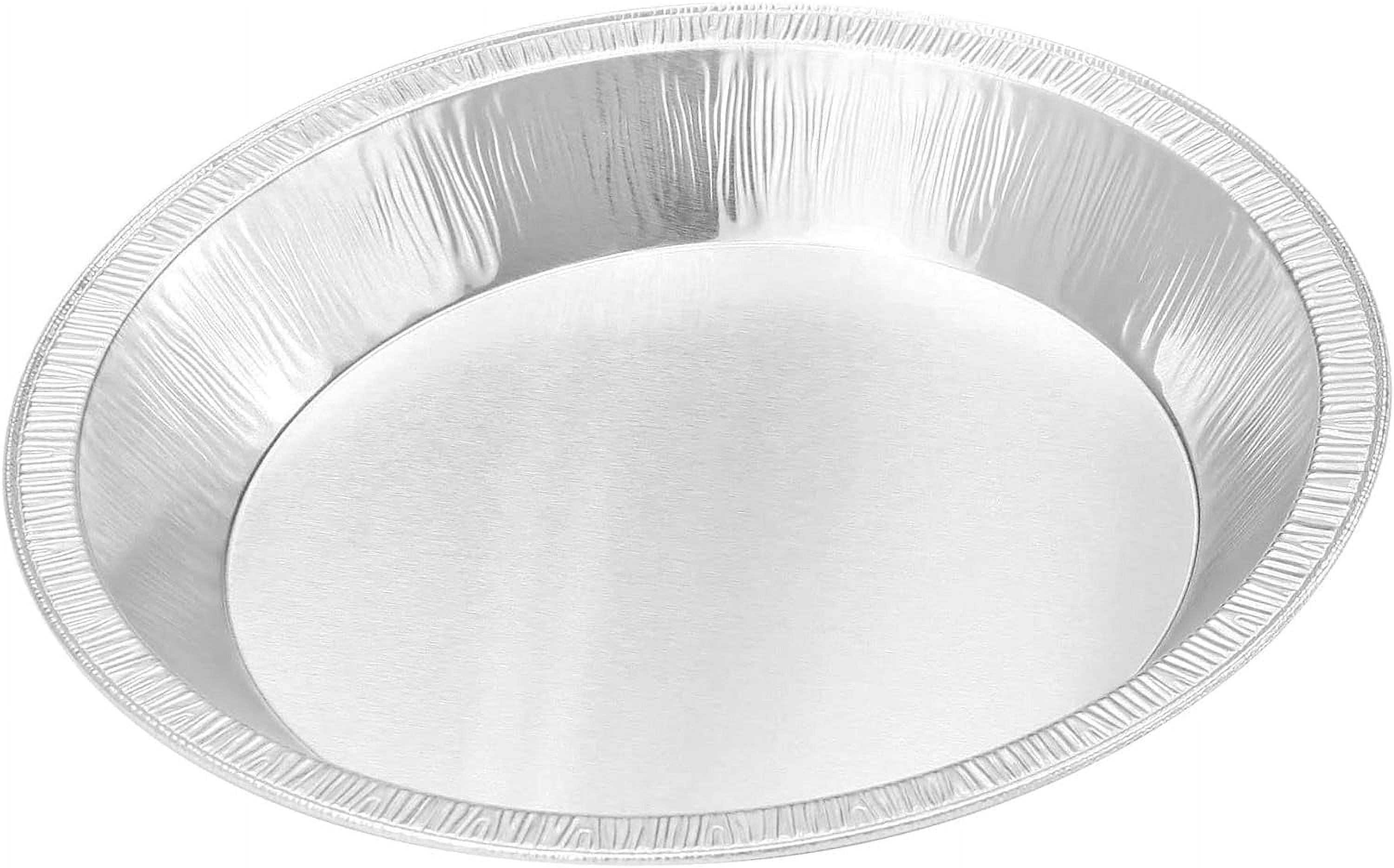 9 Inch Round Aluminum Foil Baking Pan - Disposable Oven Safe Pans for Cooking and Storage - Set ...