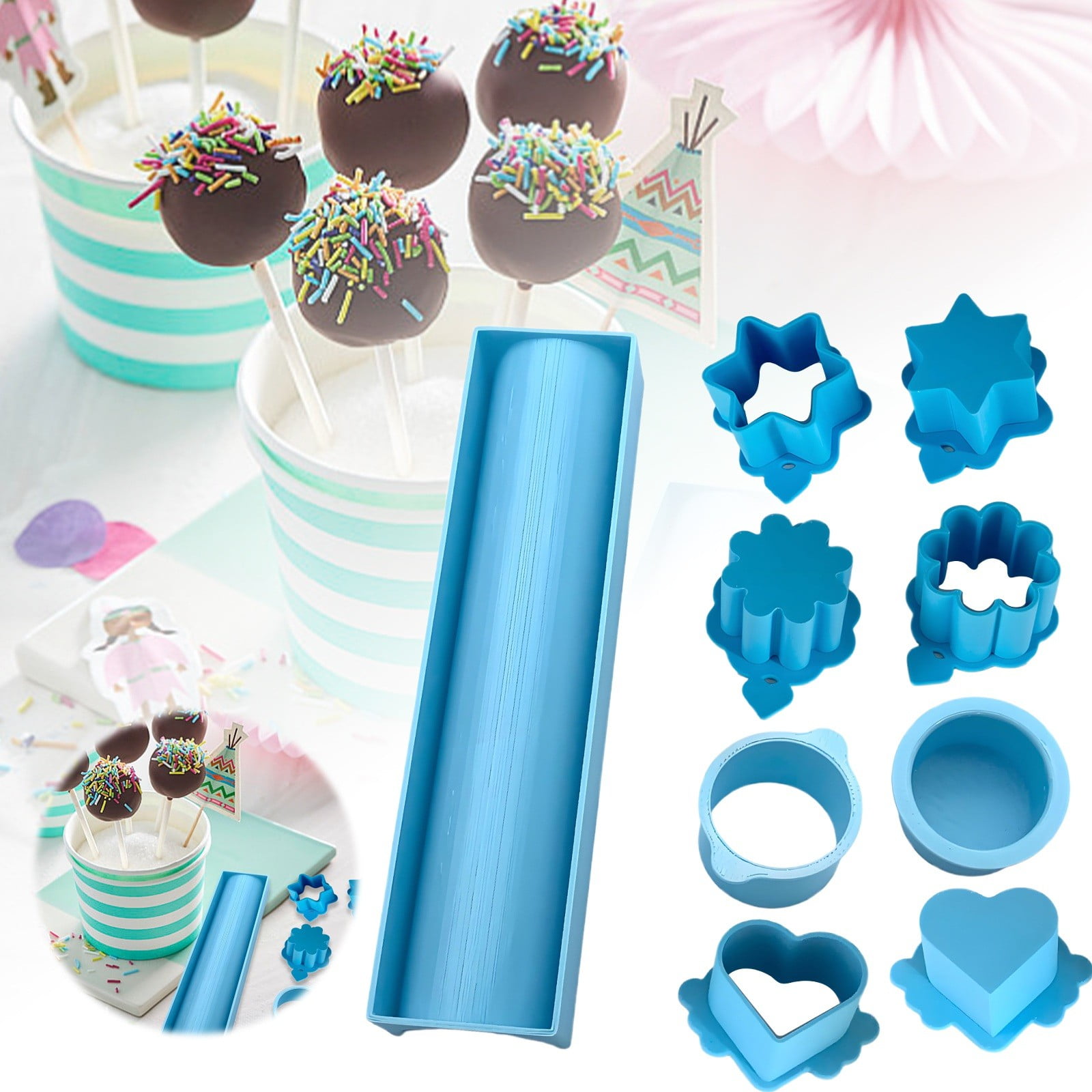 9 Inch Round Cake Set 9 Piece Cupcake Maker & Cutter Kit For Perfect ...