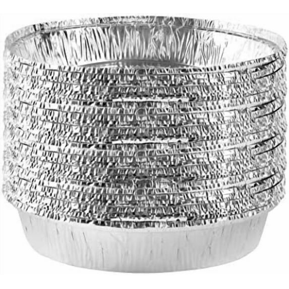 9'' Inch Round Tin Foil Pans Disposable Aluminum, Freezer & Oven Safe ...
