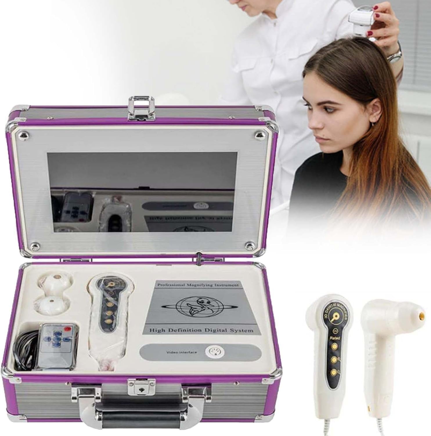 9 Inch Scalp Hair Follicle Detector,Skin Health Detection Machine,200x ...