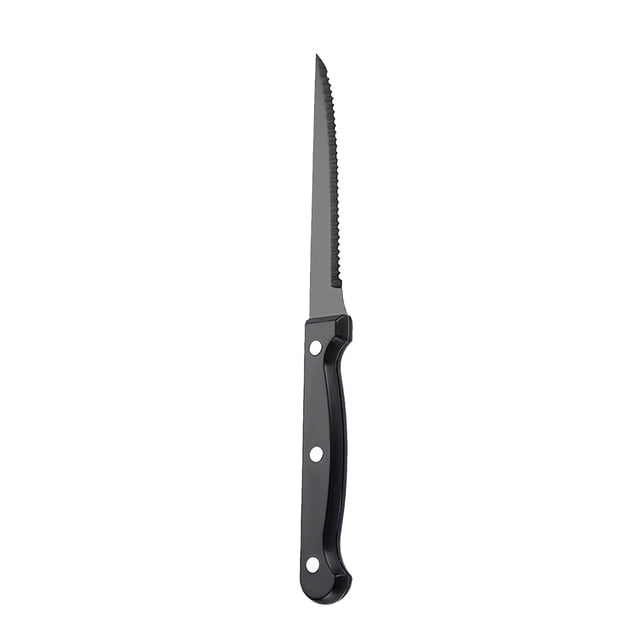 9 Inch Serrated Steak Knife Pointed Tip Stainless Steel Steak Knife ...