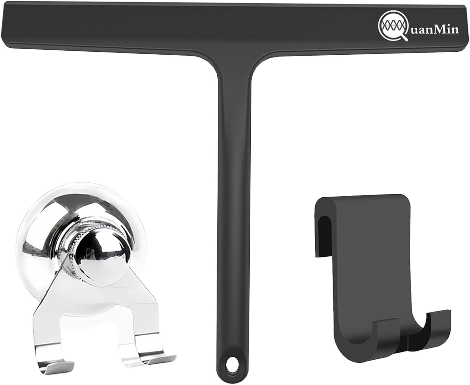 9 Inch Shower Squeegee Hook with Glass Door Scraper for Tiles, Floors ...