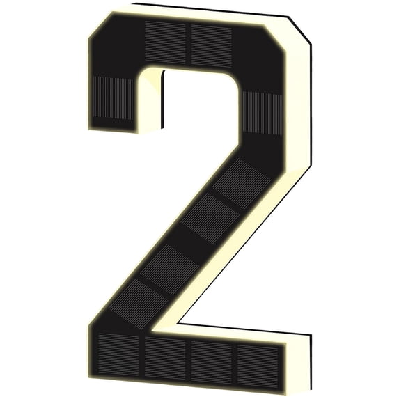9 Inch Solar House Numbers for Outside Light up Address Numbers No ...