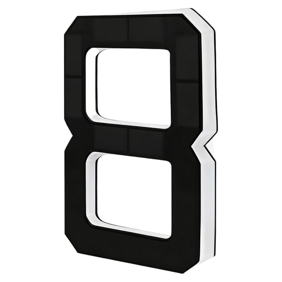 9 Inch Solar Lighted House Numbers for Outside,1 Pcs Light Up ...