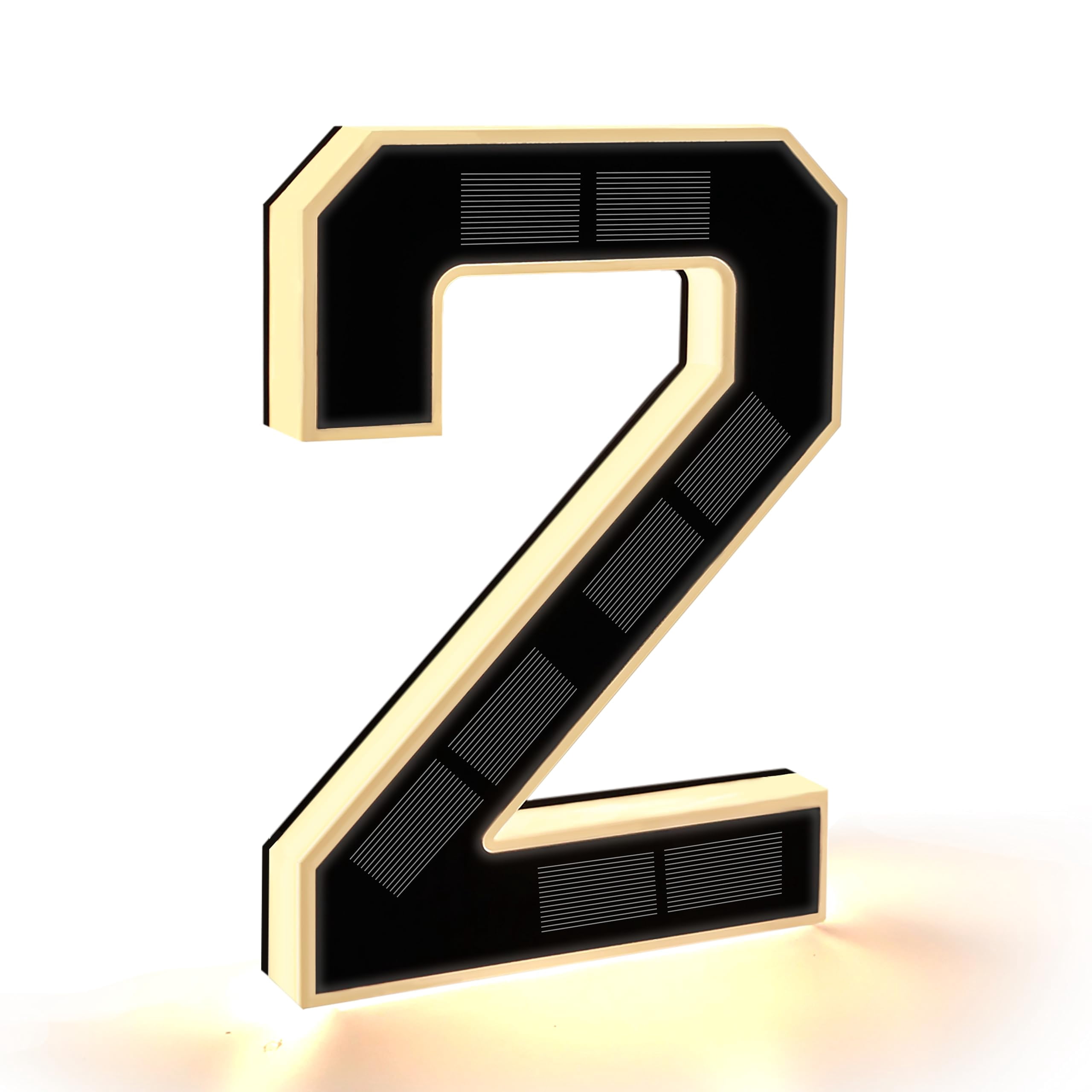 9 Inch Solar Lighted House Numbers for Outside Waterproof Modern LED ...