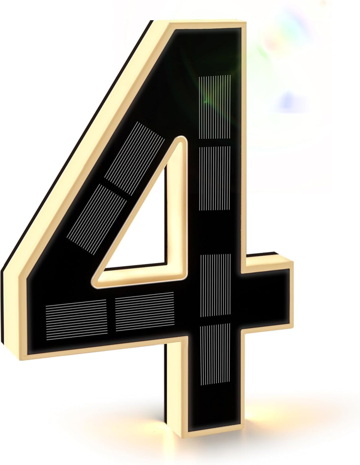 9 Inch Solar-Powered Outdoor House Number Light, Waterproof LED Address ...
