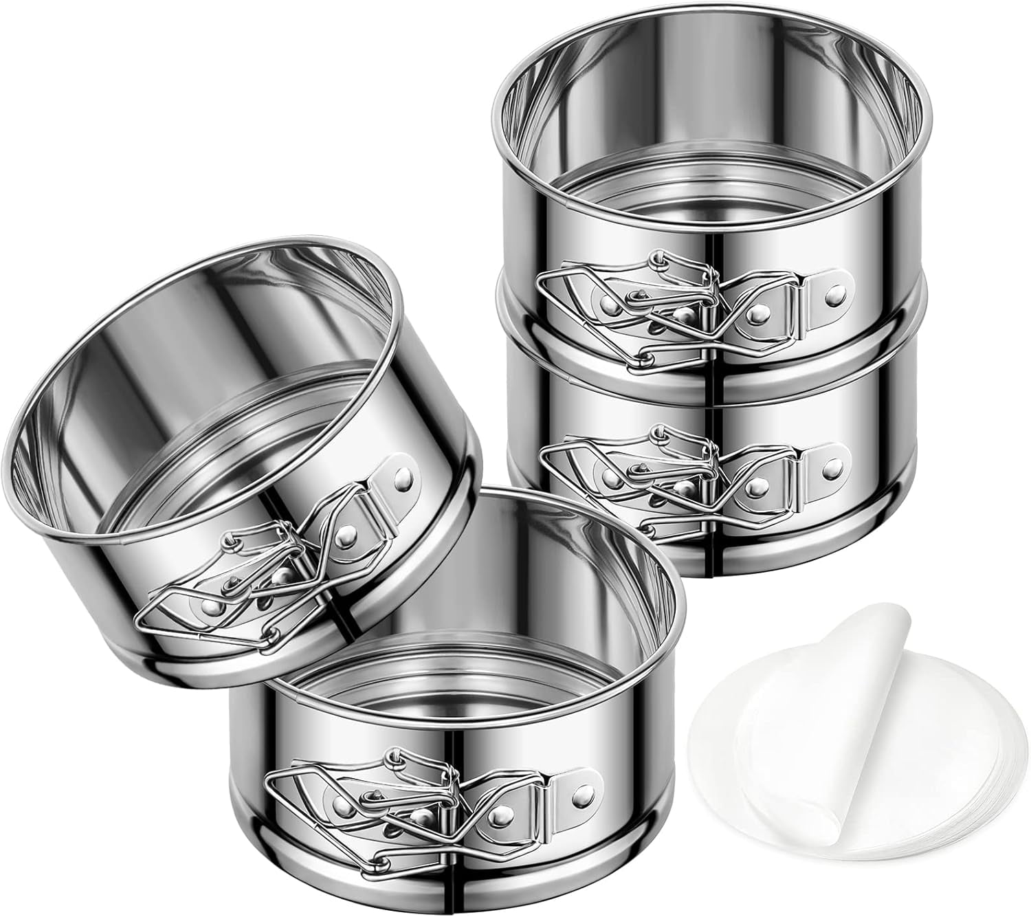 9 Inch Springform Cake Pan, Stainless Steel Springform Pans, Leakproof ...