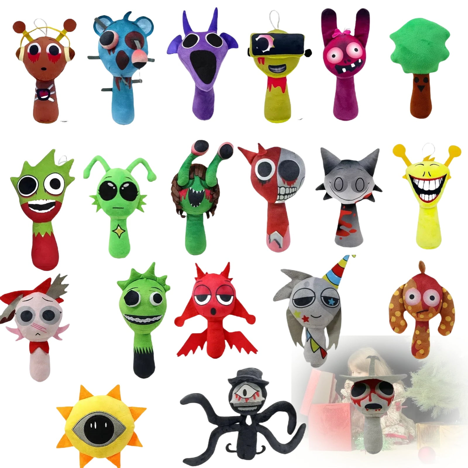 9 Inch Sprunki Game Plush Dolls: Soft, Cuddly Stuffed Animals for Game ...