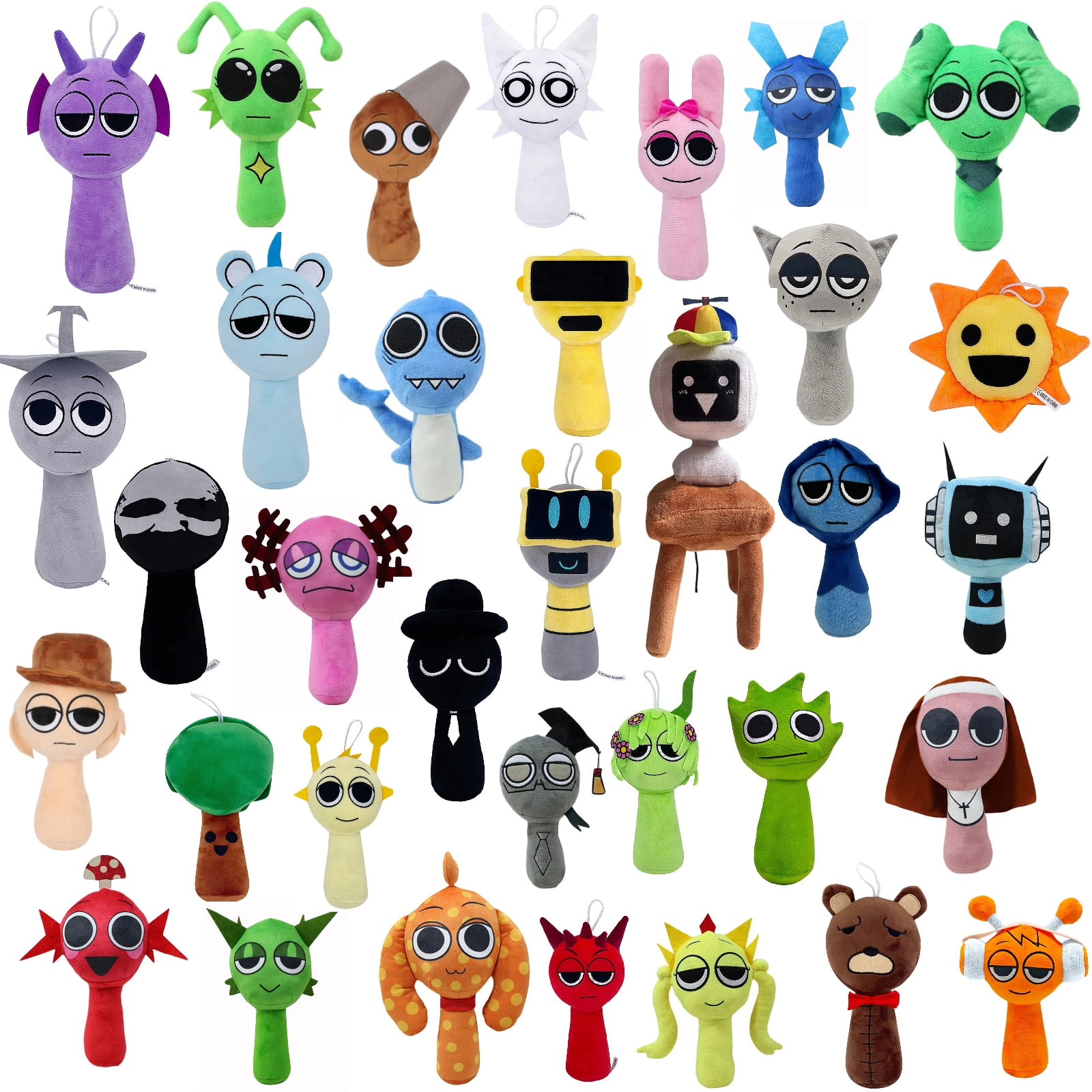 9 Inch Sprunki Game Plushies: Soft Dolls Featuring Favorite Game ...