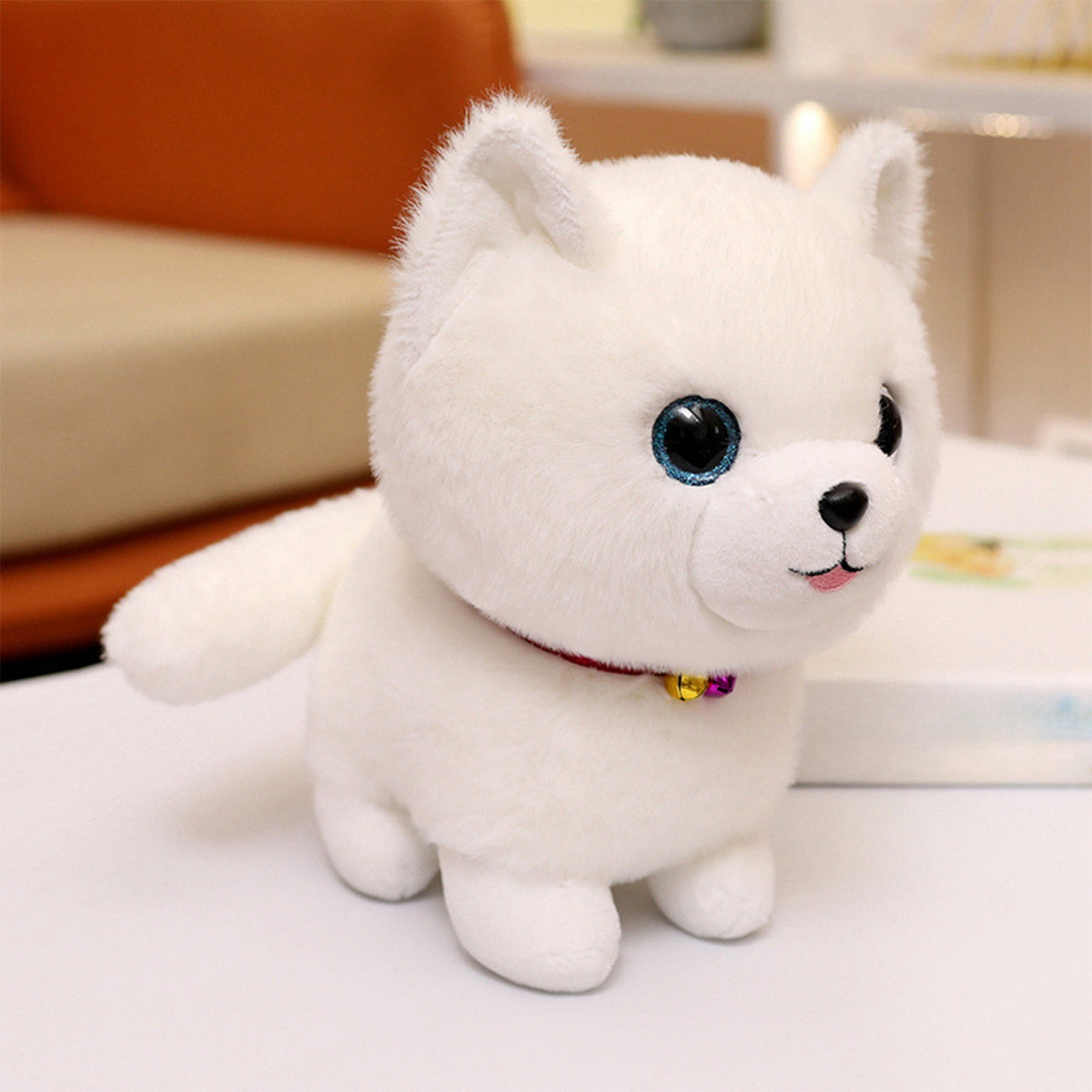 9-Inch Standing Posture Puppy Doll with Necktie - Realistic Soft Plush ...
