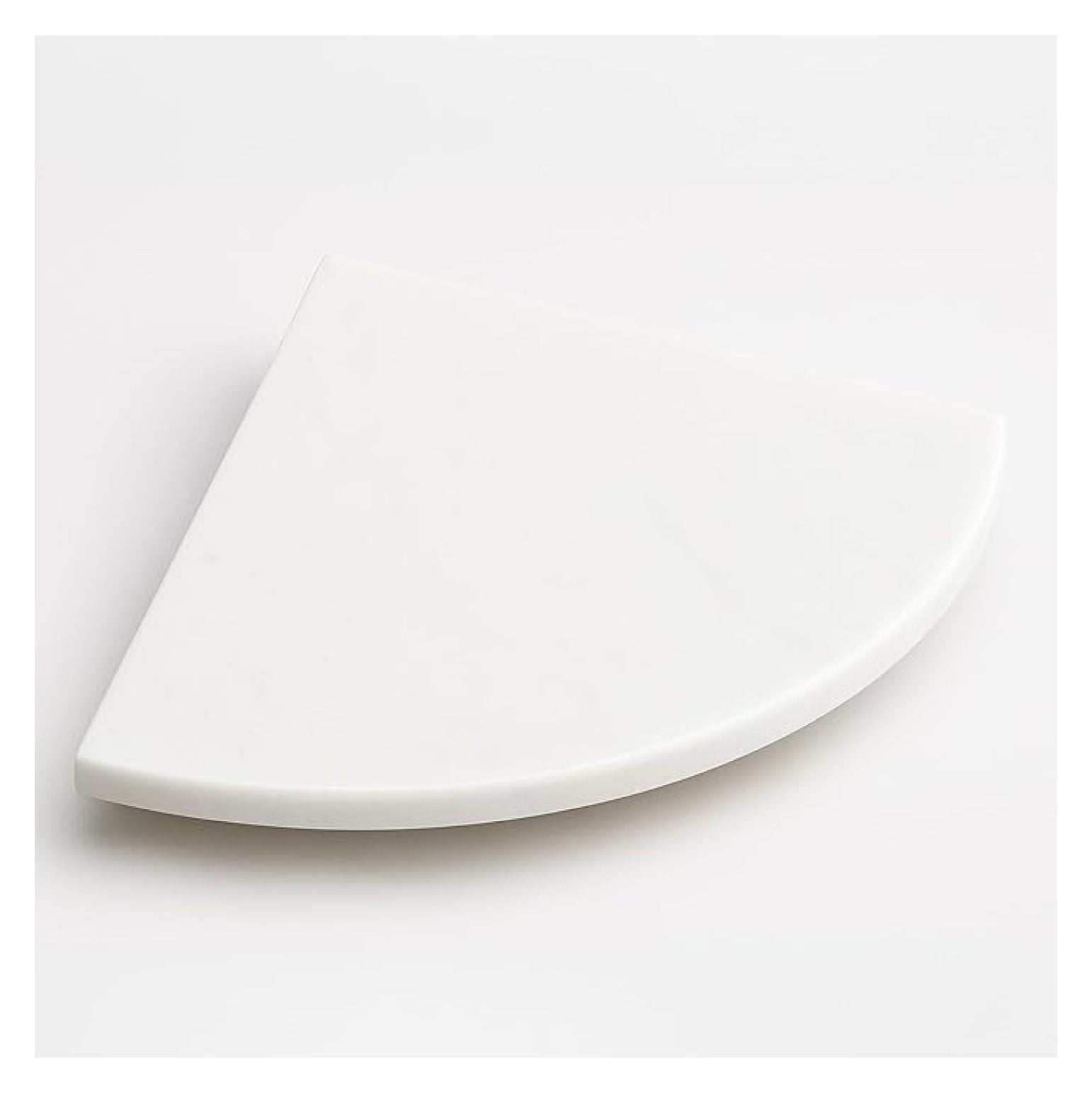 9 Inch Super White Engineered Marble Corner Shower Shelf Bathroom Caddy ...