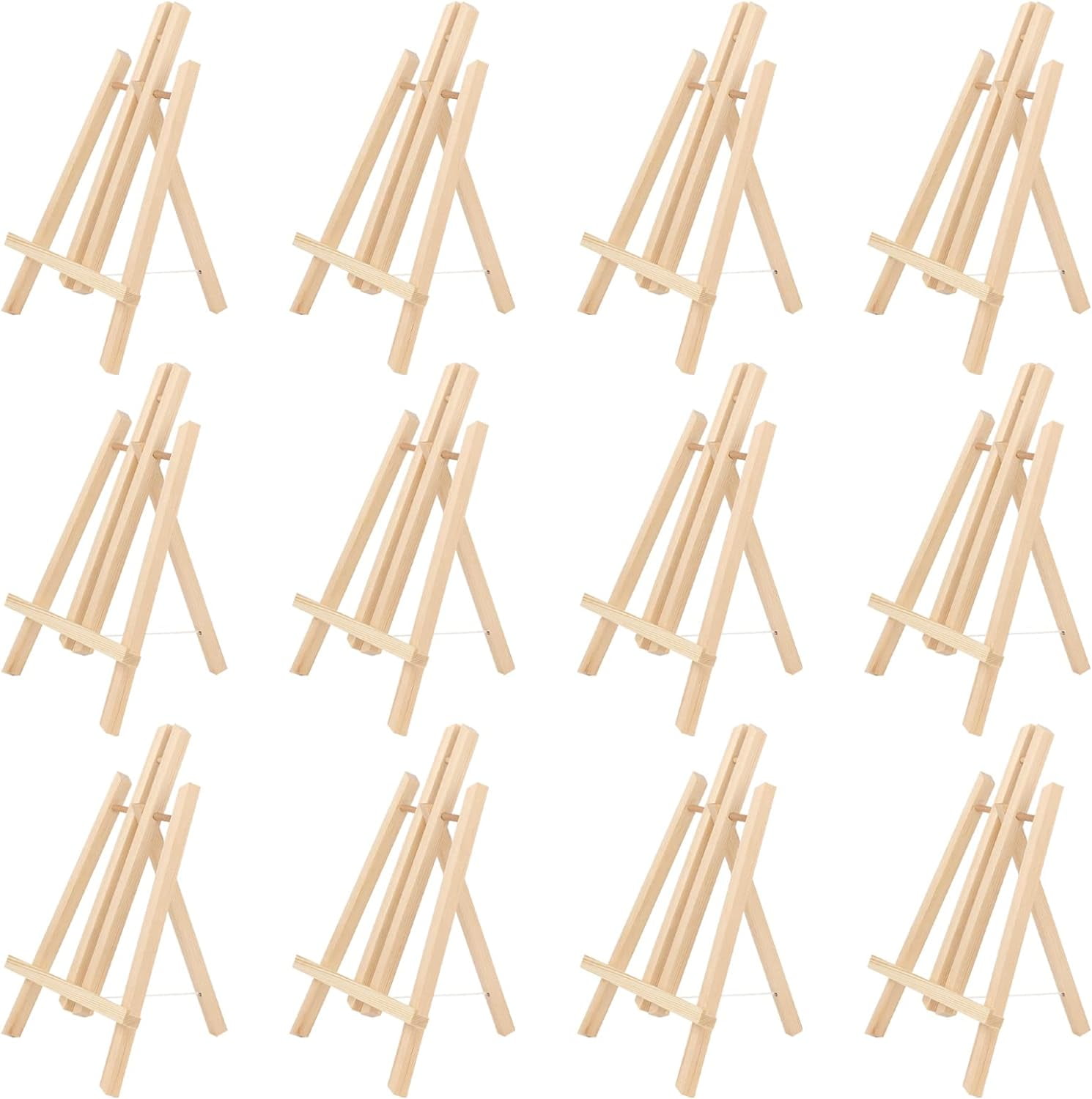 9 Inch Tall Wood Easels for Display Set of 18, Display Easel Tabletop ...