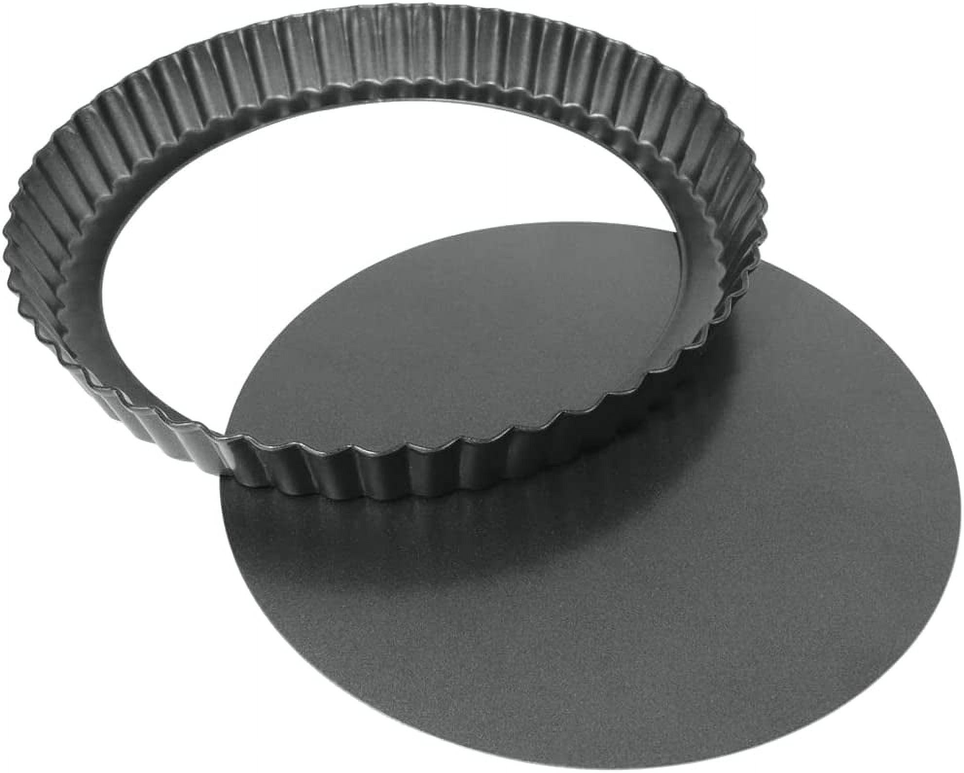 9 Inch Non-Stick Tart Pan with Removable Bottom, Round Quiche Pan for ...